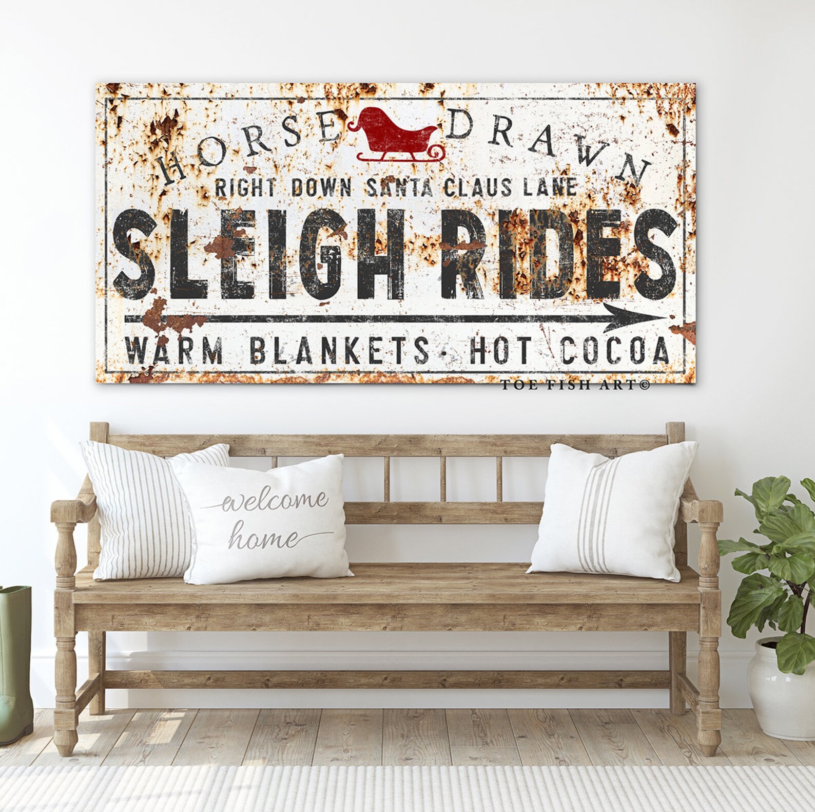 Sleigh Ride Sign Sleigh Rides Holiday Fun Farmhouse Christmas | Etsy