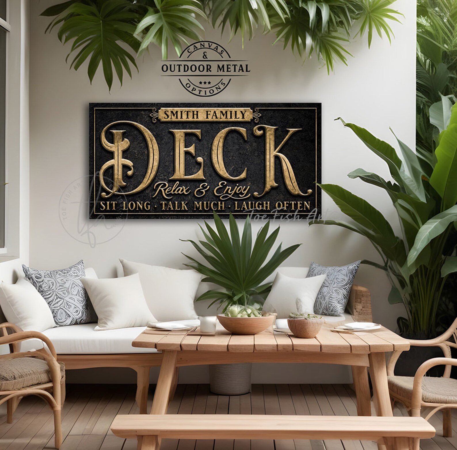 Personalized Deck Sign Back Porch Backyard Bar Grill Pool & Patio ...
