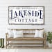 Personalized Custom Lake House Sign Modern Farmhouse Wall Decor Family ...