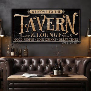 Custom Bar Sign Tavern & Lounge Personalized Family Name Signs ...