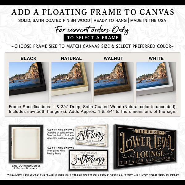 Framed Canvas - Etsy