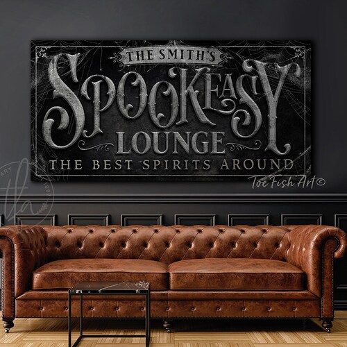 Halloween Sign Spookeasy Lounge Halloween Home Decor Creepy - Etsy