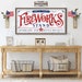 4th of July Sign Wooden Fireworks Stand Personalized Modern - Etsy