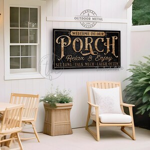 Personalized Porch Sign Welcome Patio Bar Grill Pool Deck Custom Family ...