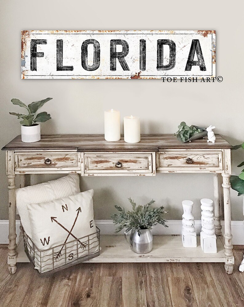 Home State Sign Modern Farmhouse Decor Personalized Sign Modern Name ...