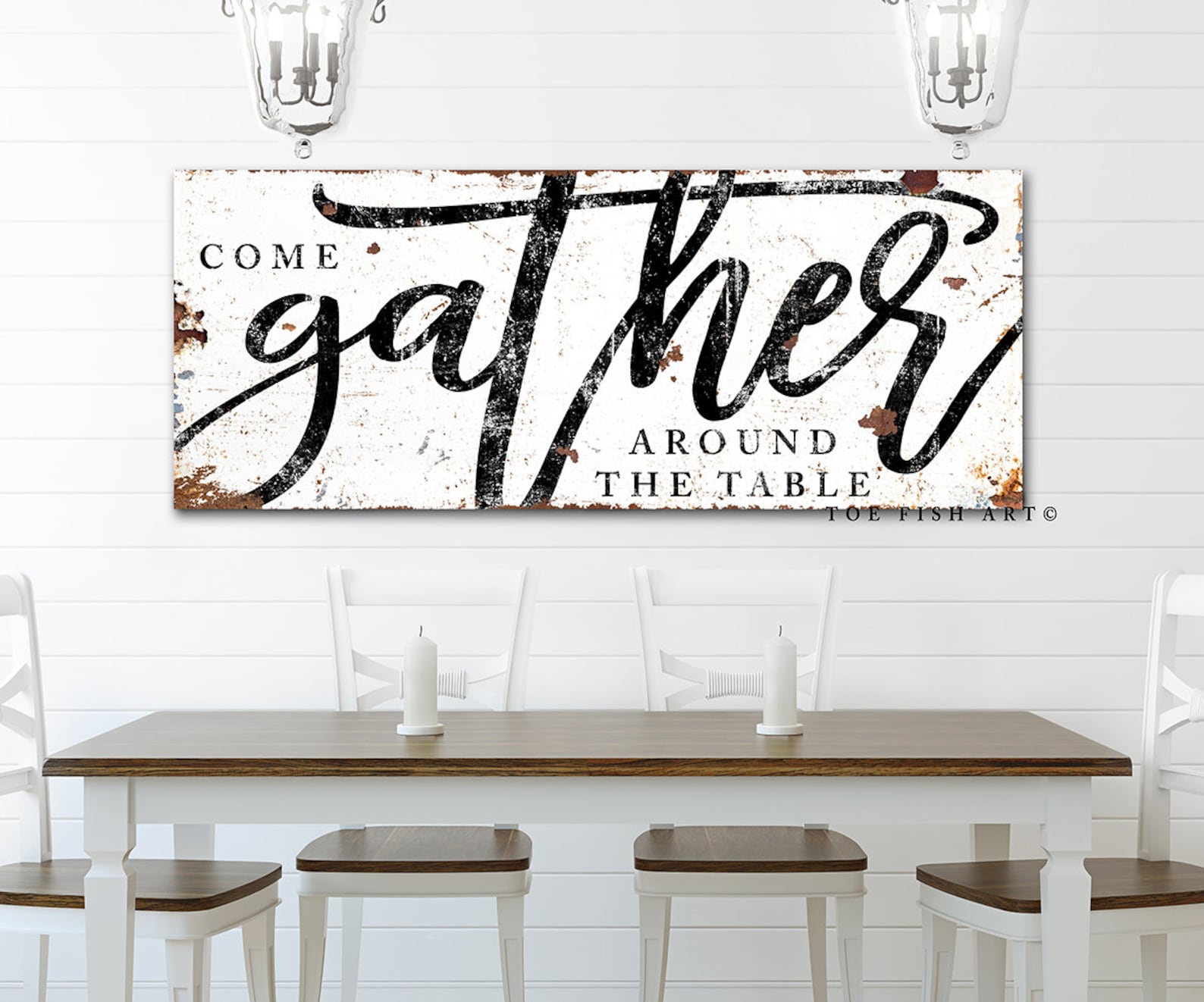 Come Gather at the Table Sign Modern Farmhouse Wall Decor | Etsy