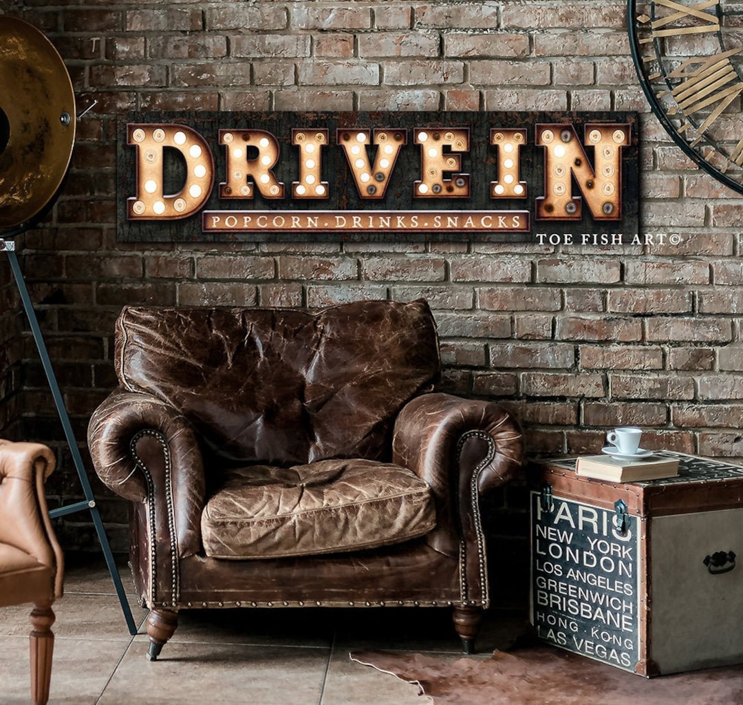 Movie Room Sign Modern Farmhouse Wall Decor Custom Name Sign Family ...