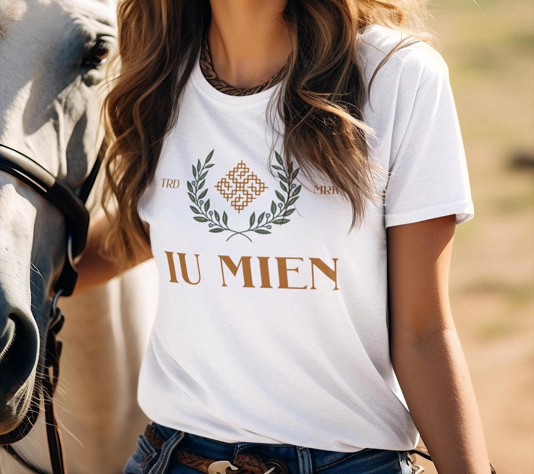 Iu Mien Modern Cross Stitch Logo T-shirt - Etsy