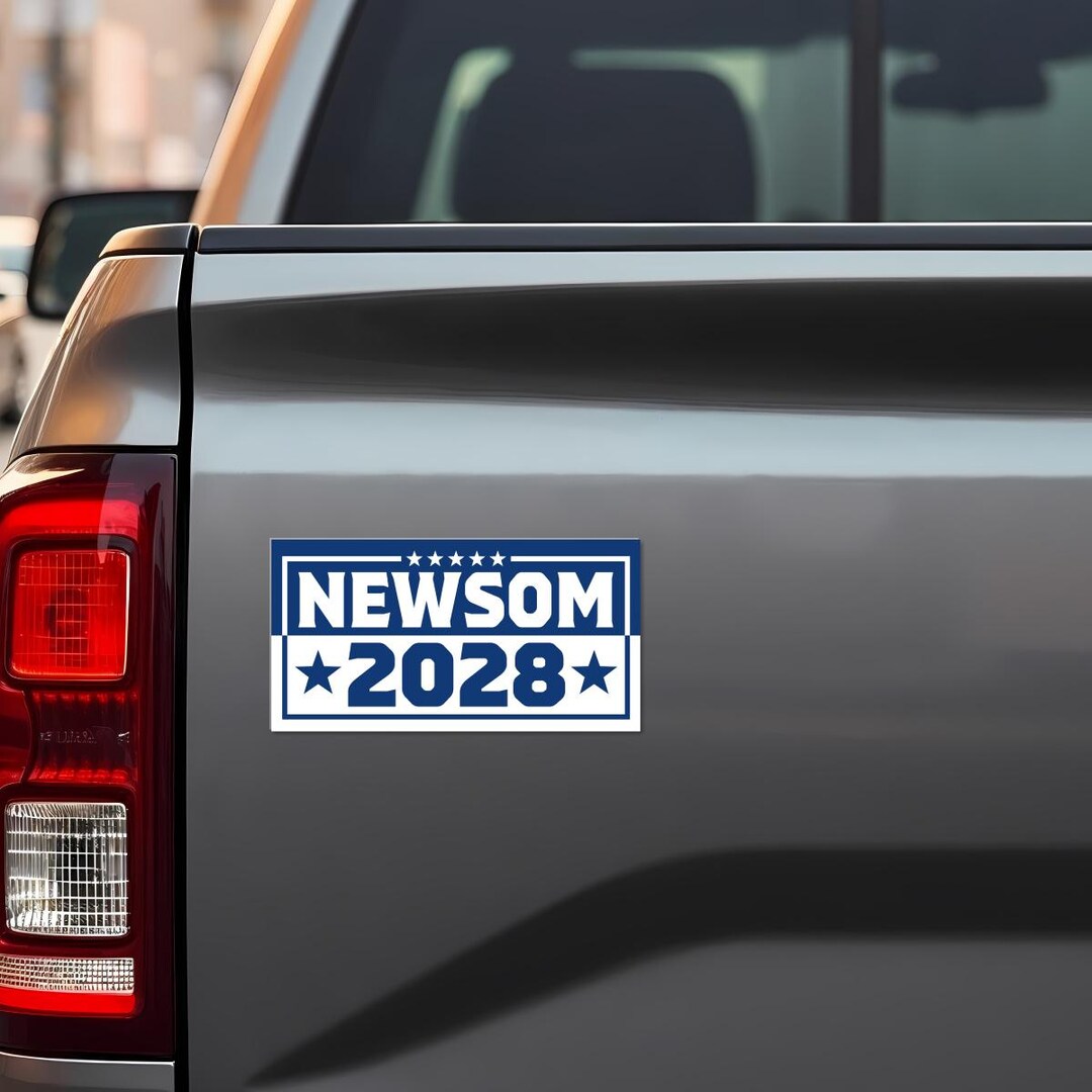 Gavin Newsom 2028 Bumper Sticker, Political Activist Vinyl Decal: Anti ...