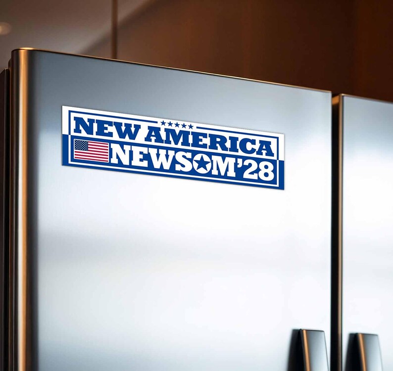 Gavin Newsom 2028 Bumper Sticker, Political Activist Vinyl Decal: Anti ...