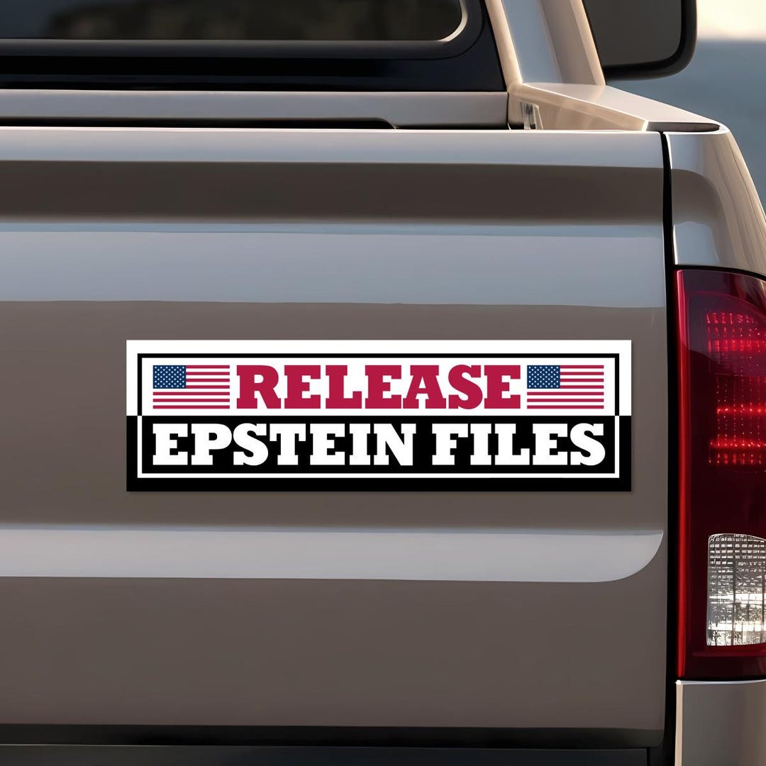 Release Epstein Files Bumper Sticker or Car Magnet - Anti-trump ...