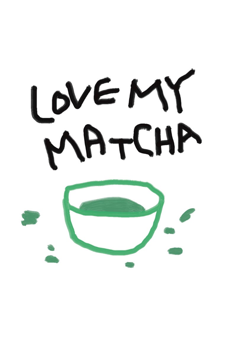 Matcha Poster- Minimalist Line Art, Printable Wall Decor, Zen ...