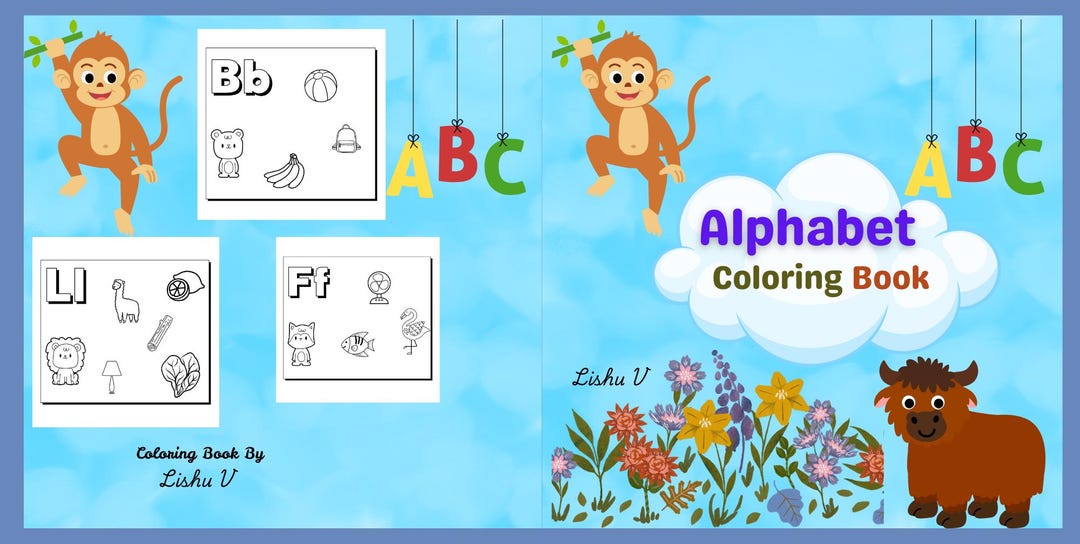 ABC Coloring & Activity Book | Kids Coloring Book | ABC Coloring Fun ...