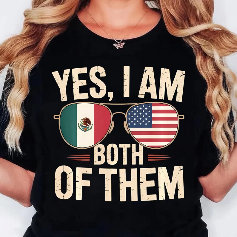 Yes I’m Both of Them PNG Bundle, Mexican American Flag Pride PNG ...