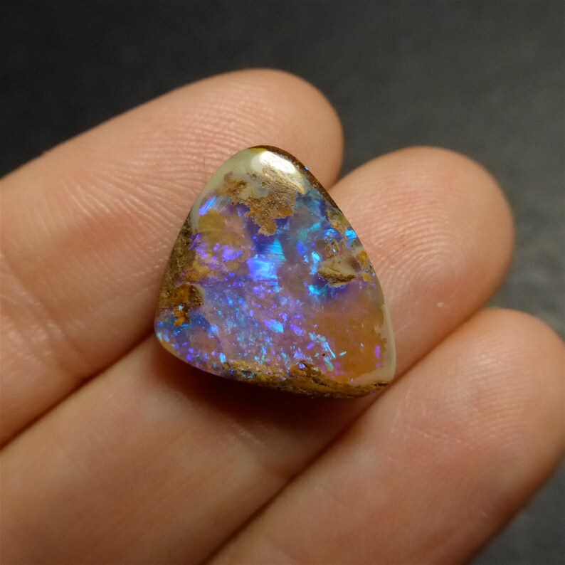 Video Australian Boulder Opal Freeform Wood Fossil - Etsy