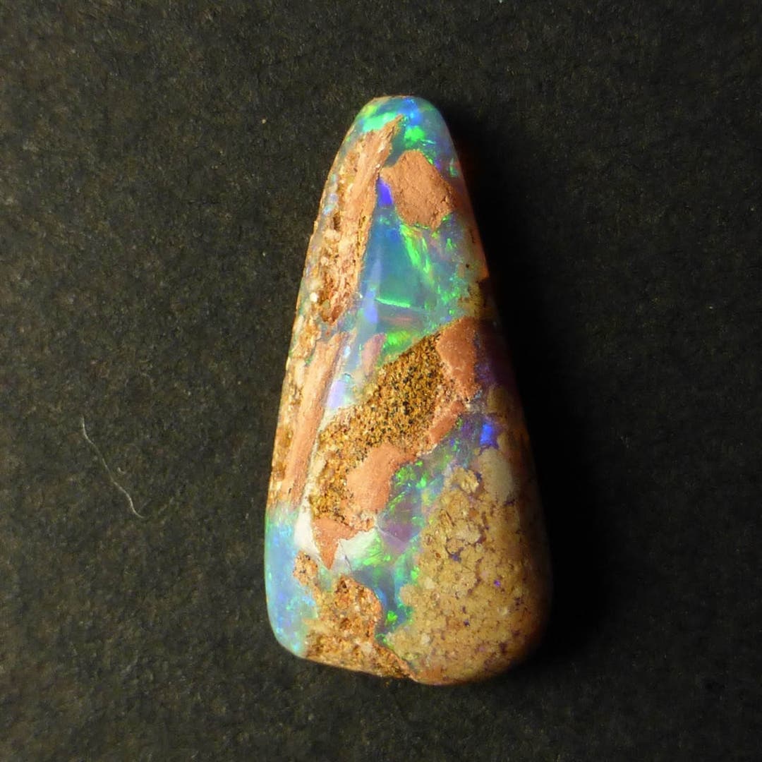 Video Australian Boulder Opal Wood Fossil 16 X 8 X 4 Mm Opal Untreated ...