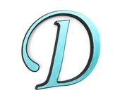 Items similar to Painted Wooden Letter D decorative wall letter ...