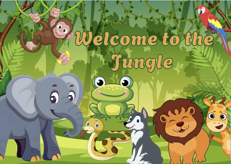 Welcome to the Jungle Children's Activity Book - Etsy