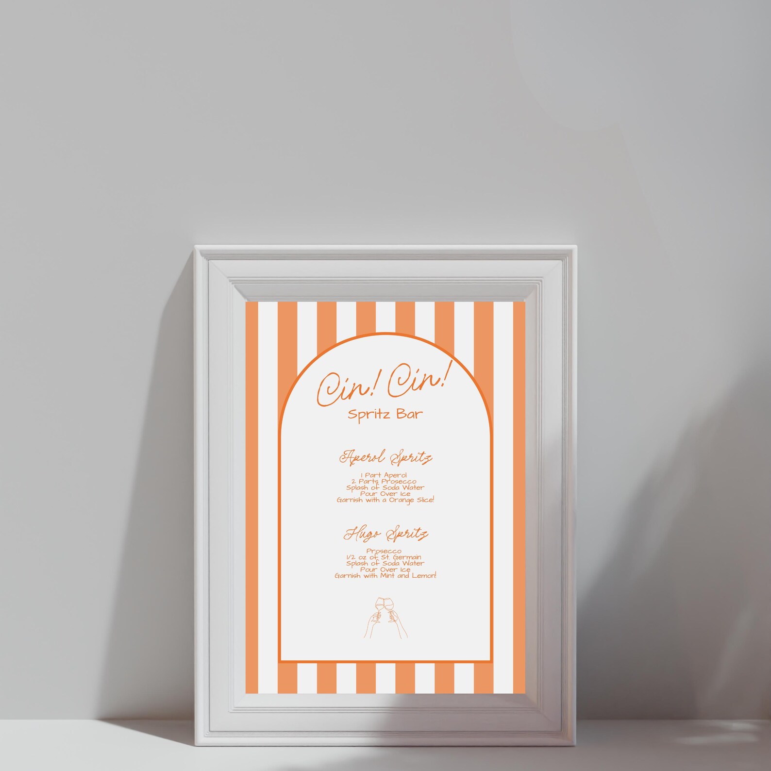 Aperol Spritz Station Sign Canva Template, Italian-inspired Drink Menu ...