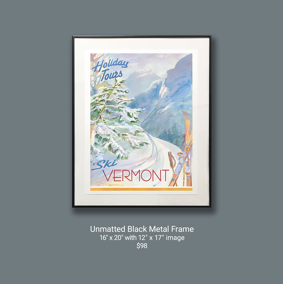 Vermont Holiday Tours Travel Poster - Etsy