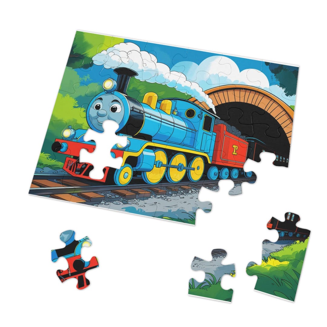 Colorful Train Jigsaw Puzzle With Tin, Fun Family Activity, Kids ...