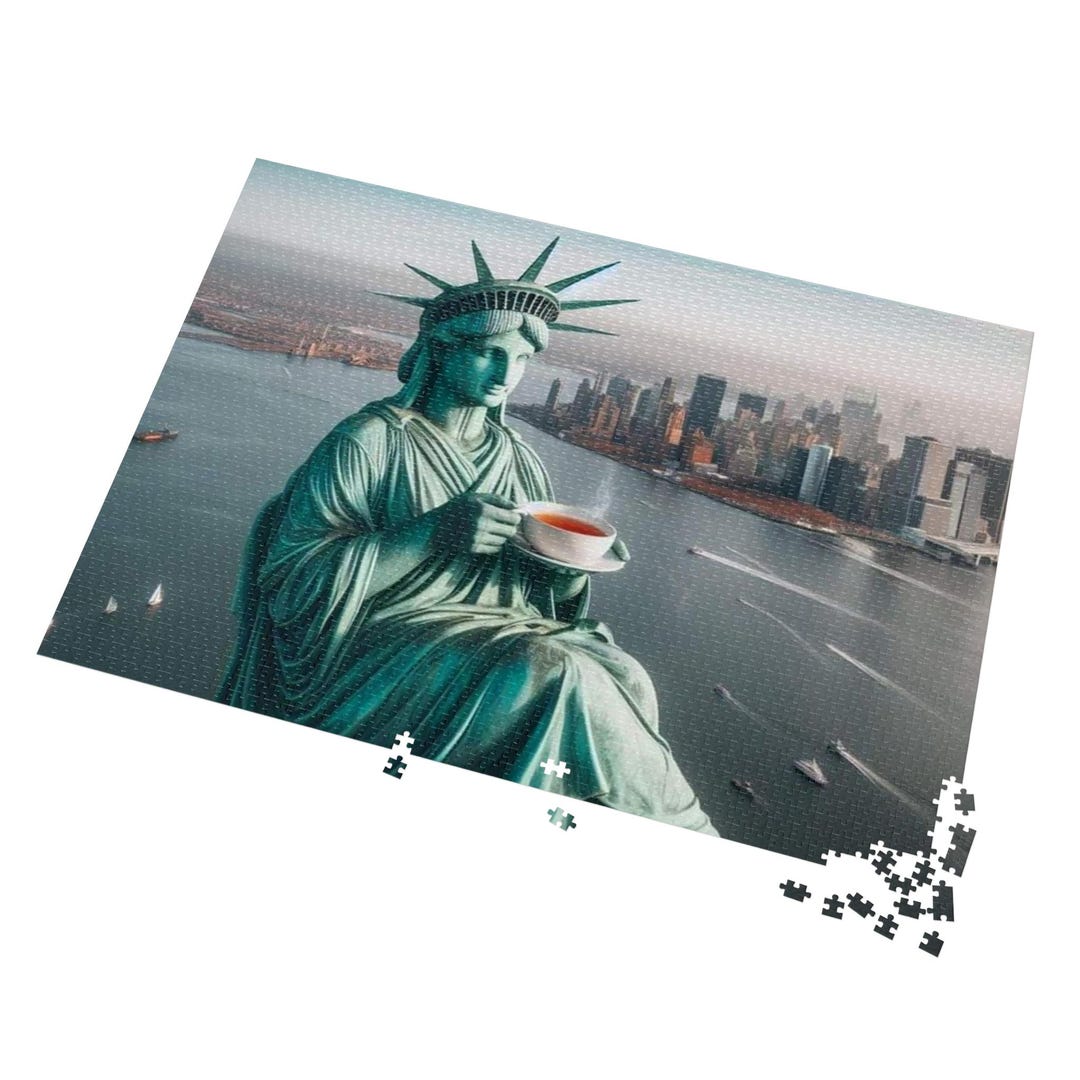 Statue of Liberty Jigsaw Puzzle With Tin - Fun Home Decor, Gift for ...