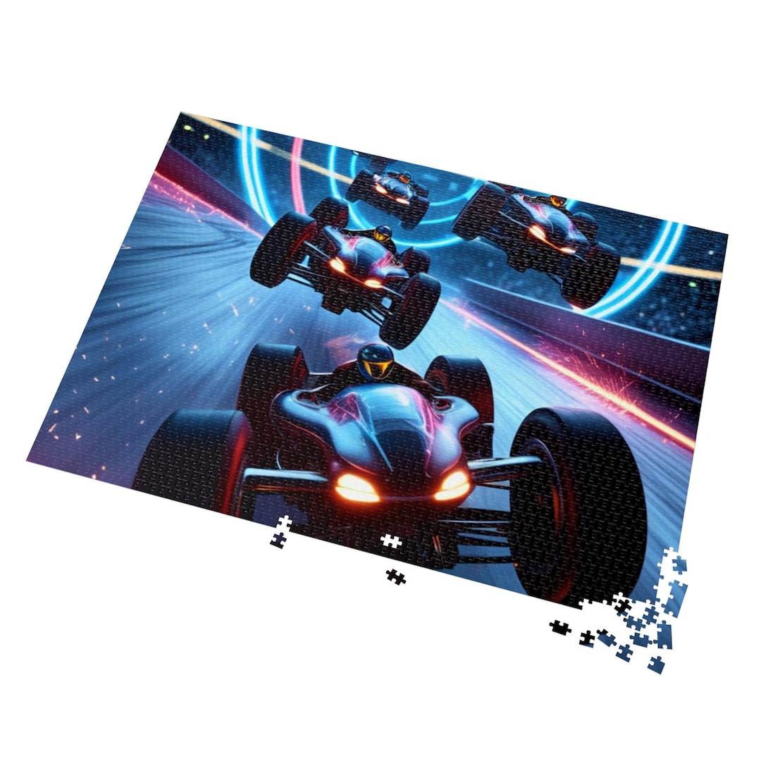 Racing Car Jigsaw Puzzle With Tin | Fun Brain Teaser for Families ...