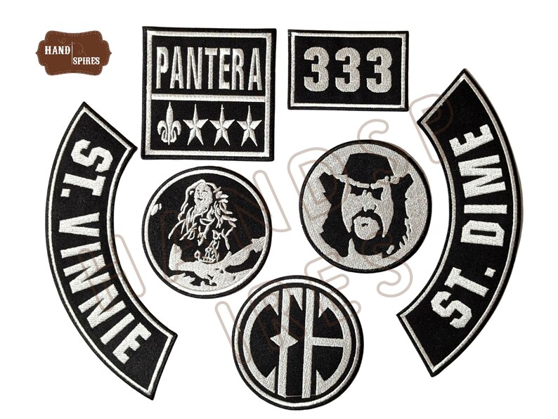 Pantera Patch Set | Cowboys From Hell Embroidered Patch Collection | St ...