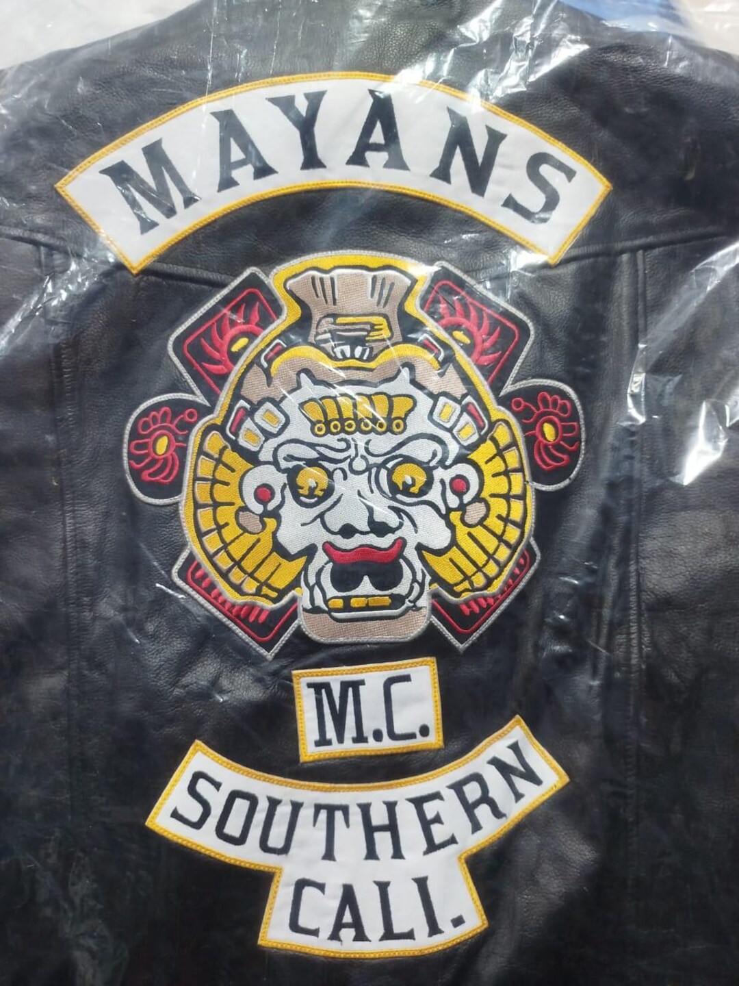 Mayans MC Leather Biker Vest: EZ Reyes Inspired, Southern Cali Patches ...