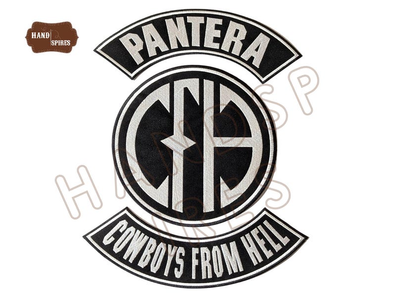 Pantera Patch Set | Cowboys From Hell Embroidered Patch Collection | St ...