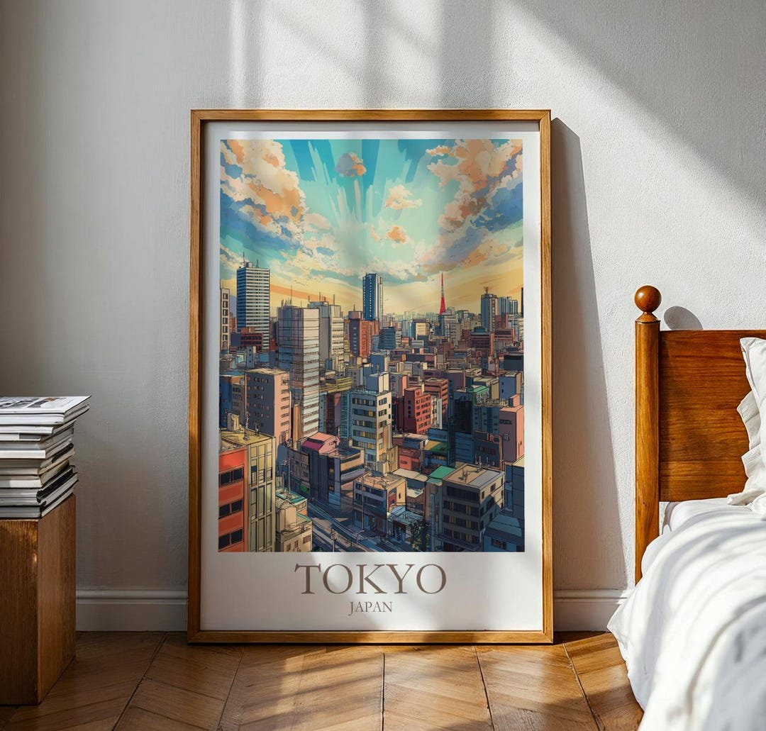 Tokyo Poster - Japanese Poster - Tokyo - City Poster - Japan Poster ...