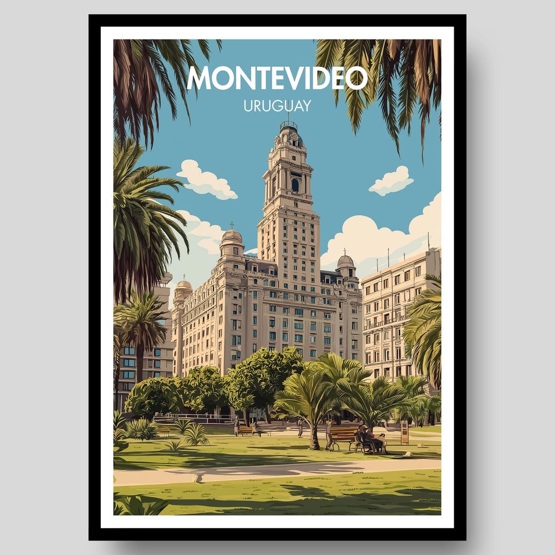 Montevideo Poster - Uruguay Poster - Montevideo Print - Montevideo ...