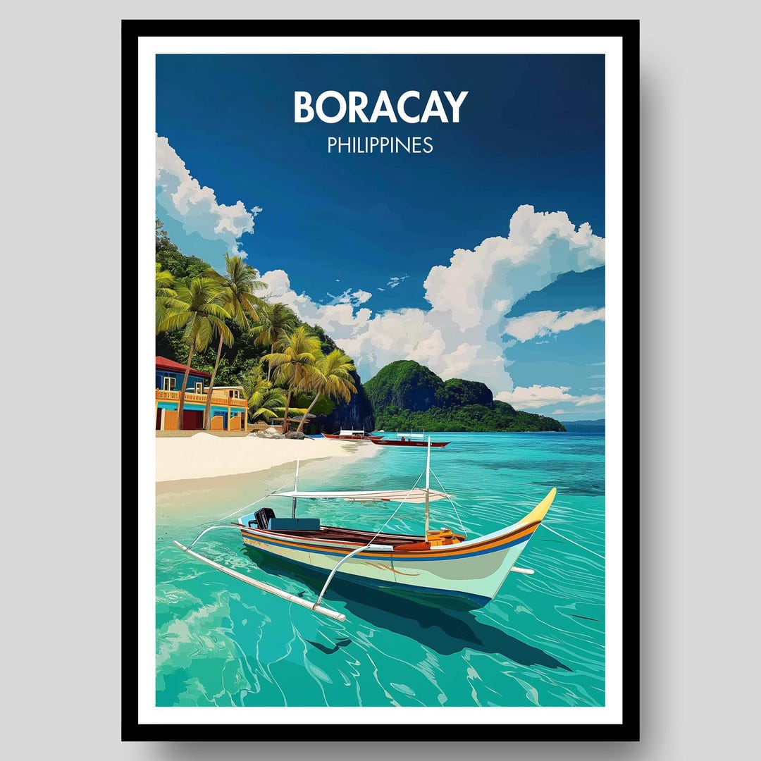 Boracay Poster - Philippines Wall Art - Boracay - Boracay Wall Art ...