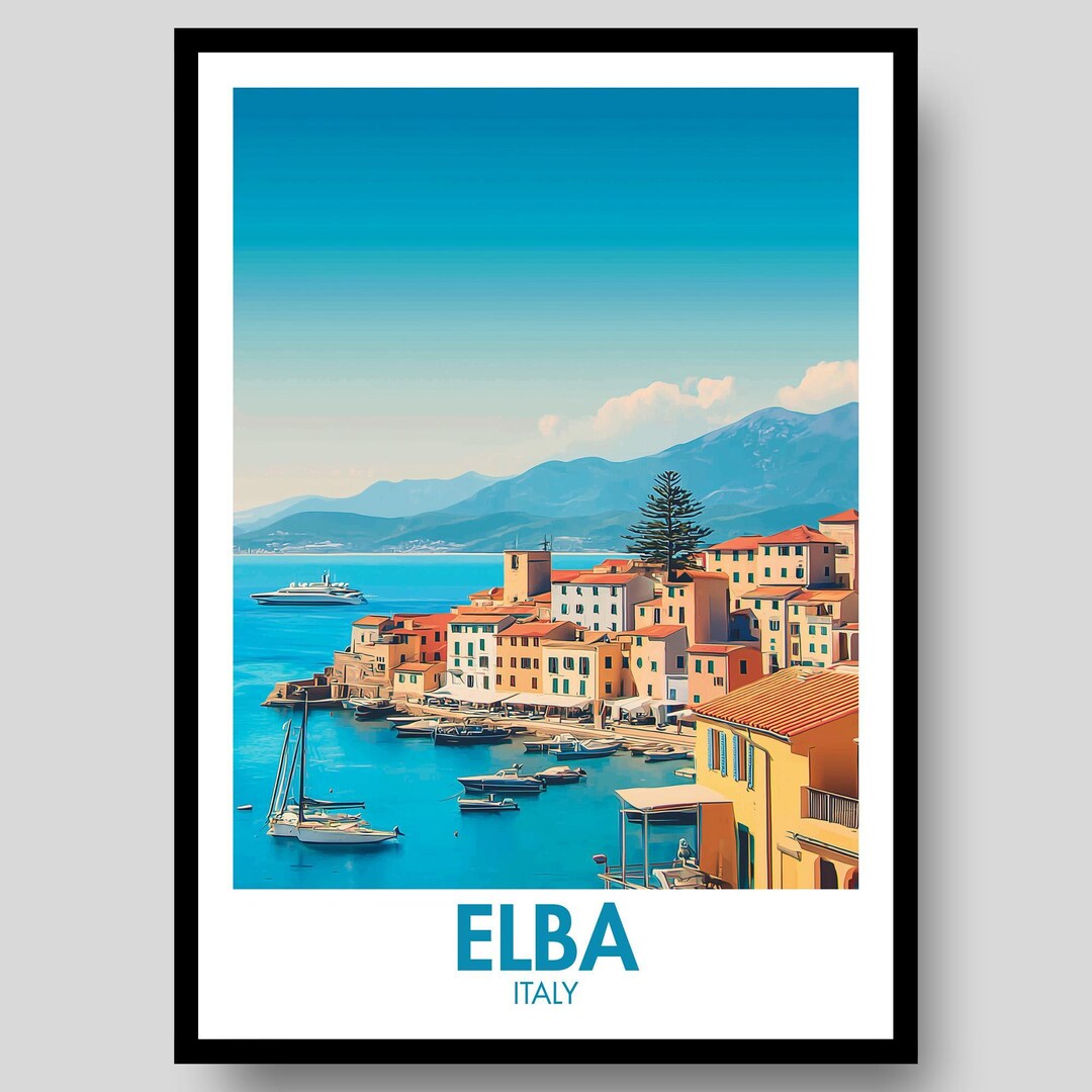Elba Poster - Elba Island Wall Art - Italy Print - Tuscany Gifts - Etsy