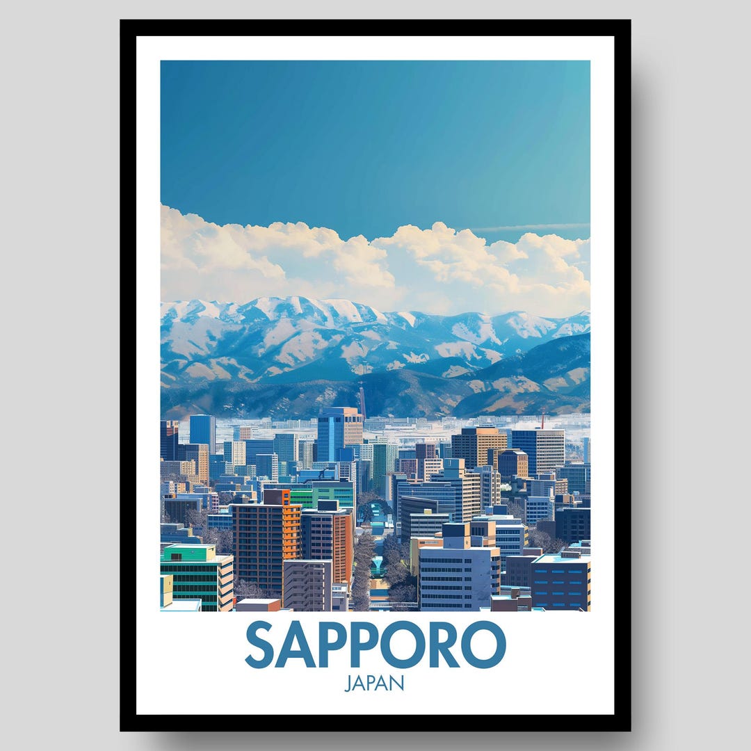 Sapporo Poster - Japanese Poster - Sapporo - Japan Poster - Sapporo ...