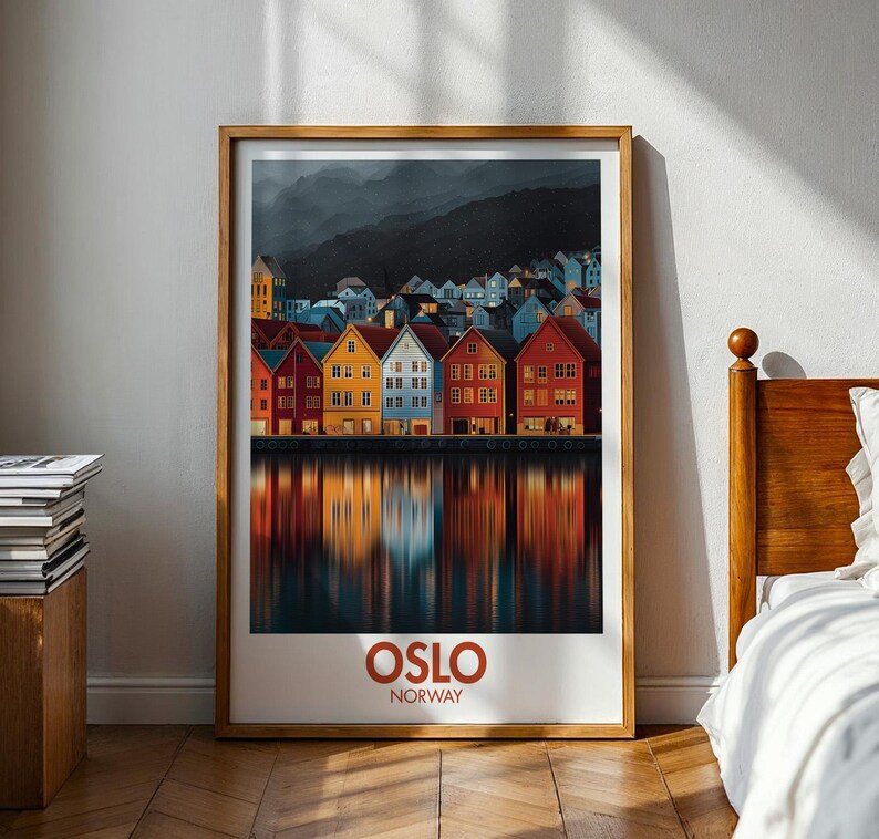 Oslo Poster - Oslo Print - Norway Poster - Oslo - Norway - Norwegian ...