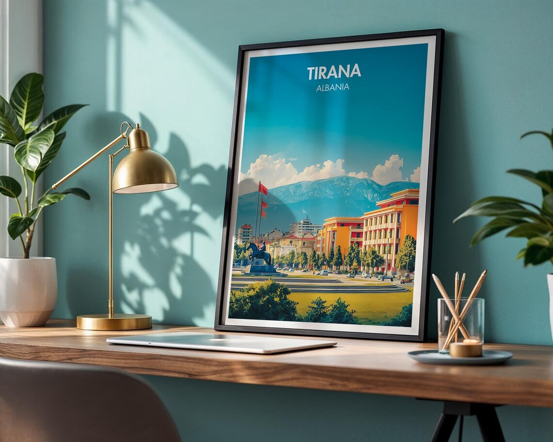 Tirana Poster - Albania Wall Art - Tirana Print - Albanian Decor - Etsy