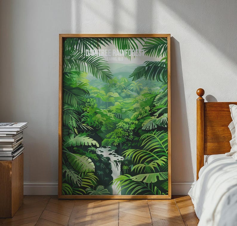 Daintree Rainforest Print Wall Art Cairns QLD Tropical Landscape - Etsy UK