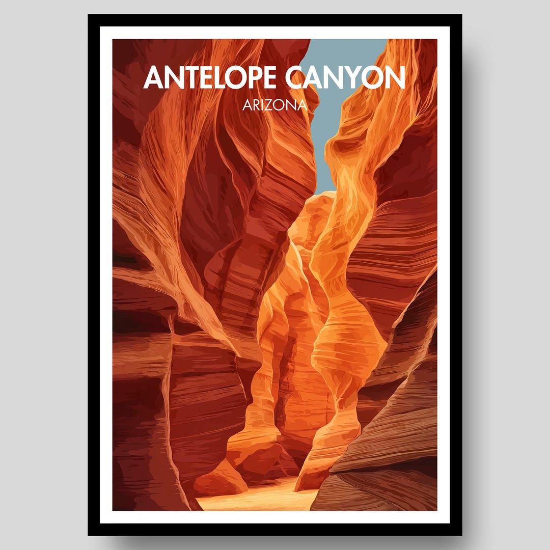 Antelope Canyon Poster - Arizona Poster - Antelope Canyon - National ...