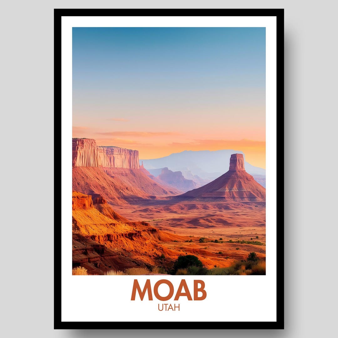 Moab Poster - Utah Poster - Moab - Arches National Park Poster - Moab ...