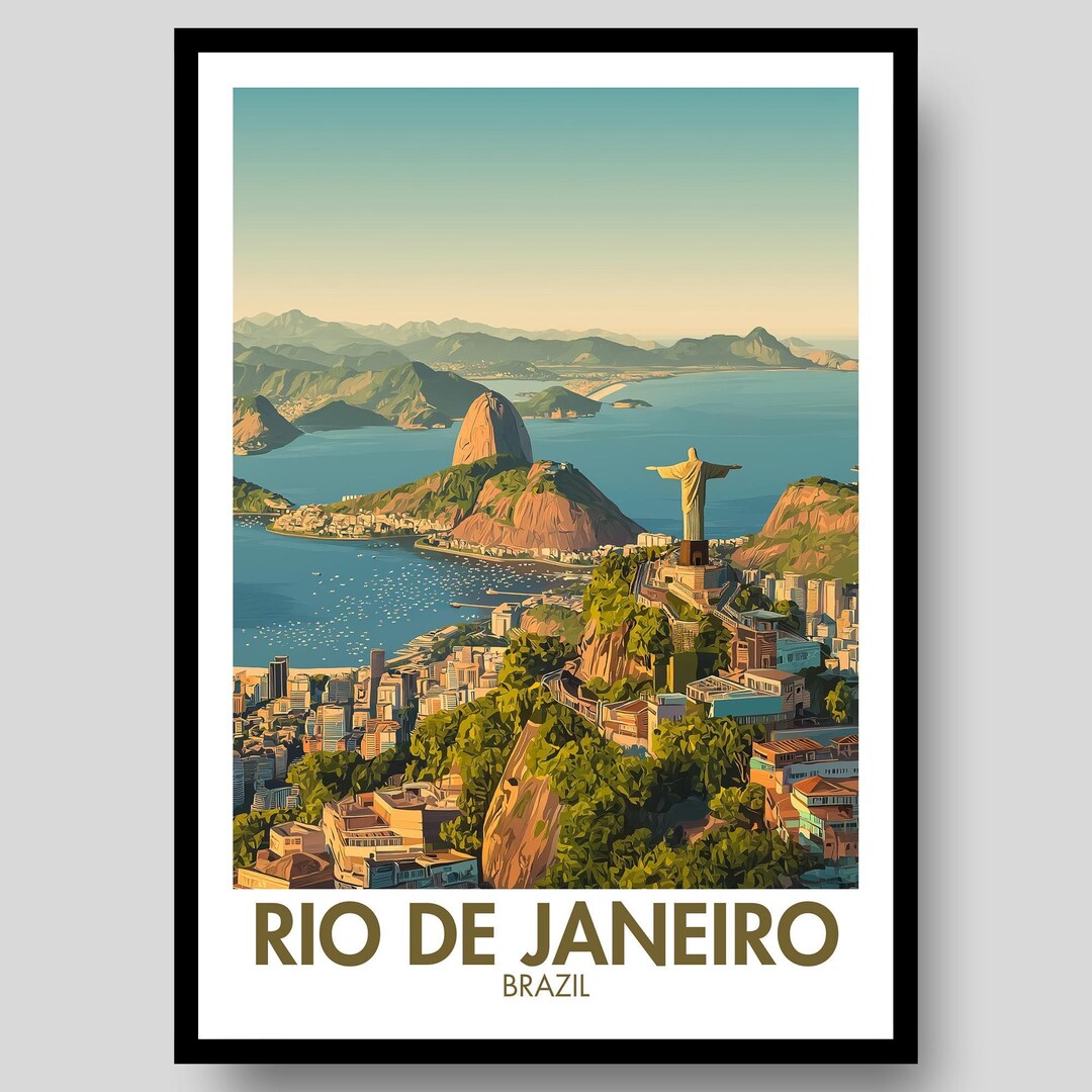 Rio De Janeiro Poster - Brazil Poster - Rio De Janeiro - Brazilian ...