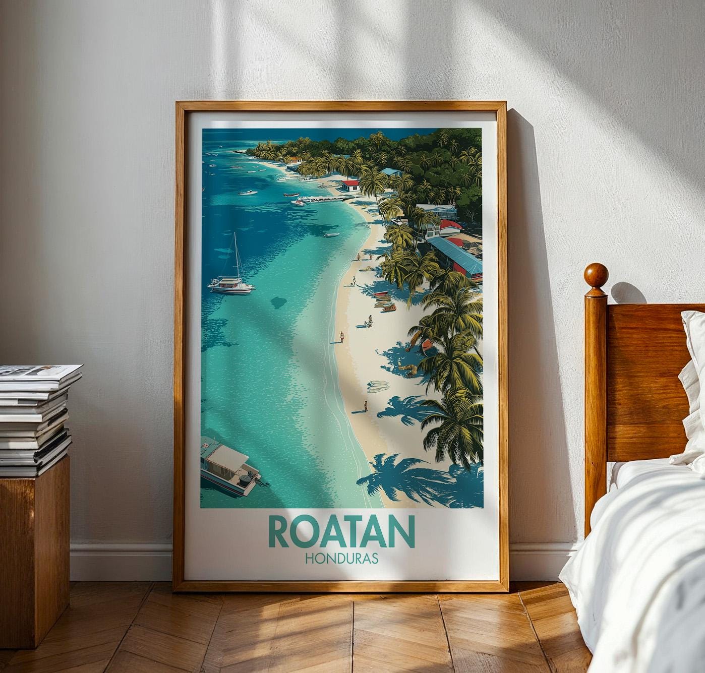 Roatan Poster - Honduras Wall Art - Roatan - Roatan Print - Honduras ...