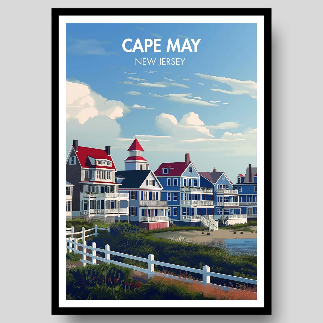 Cape May Poster - New Jersey Poster - Cape May NJ - Cape May NJ Print ...
