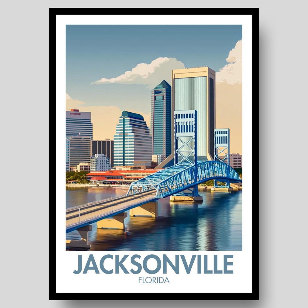 Jacksonville Poster - Jacksonville - Florida Poster - Jacksonville ...
