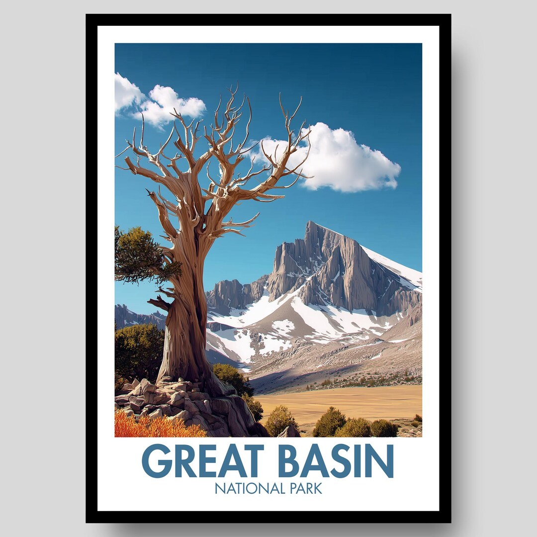Great Basin National Park Poster - Great Basin National Park - Nevada ...