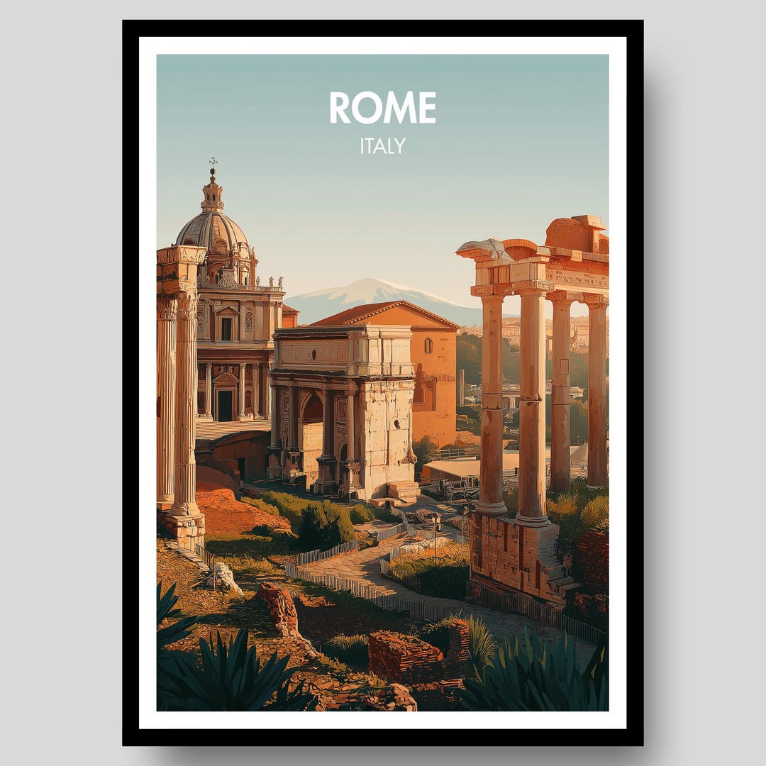 Rome Poster - Italy Poster - Rome - Italy - Ancient Rome Poster - Rome ...