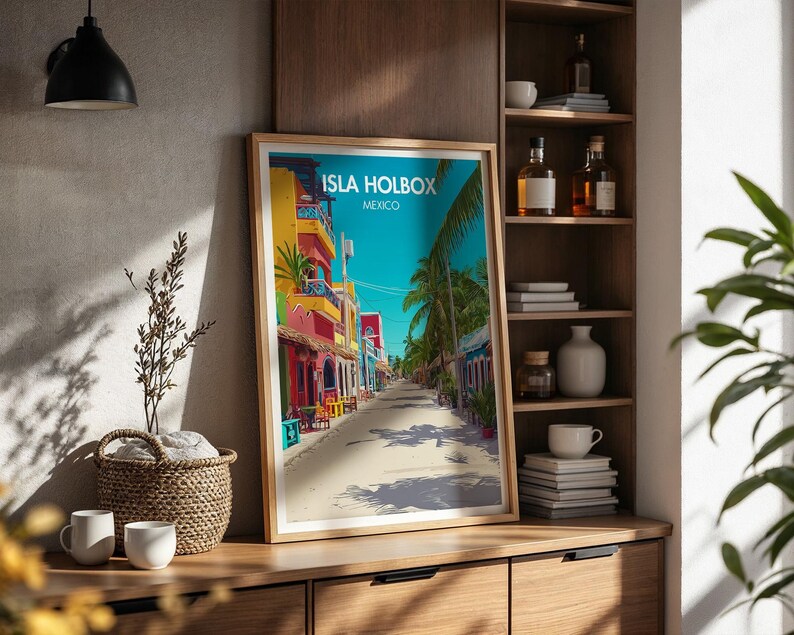 Isla Holbox Poster - Mexican Wall Art - Isla Holbox - Isla Holbox Wall ...