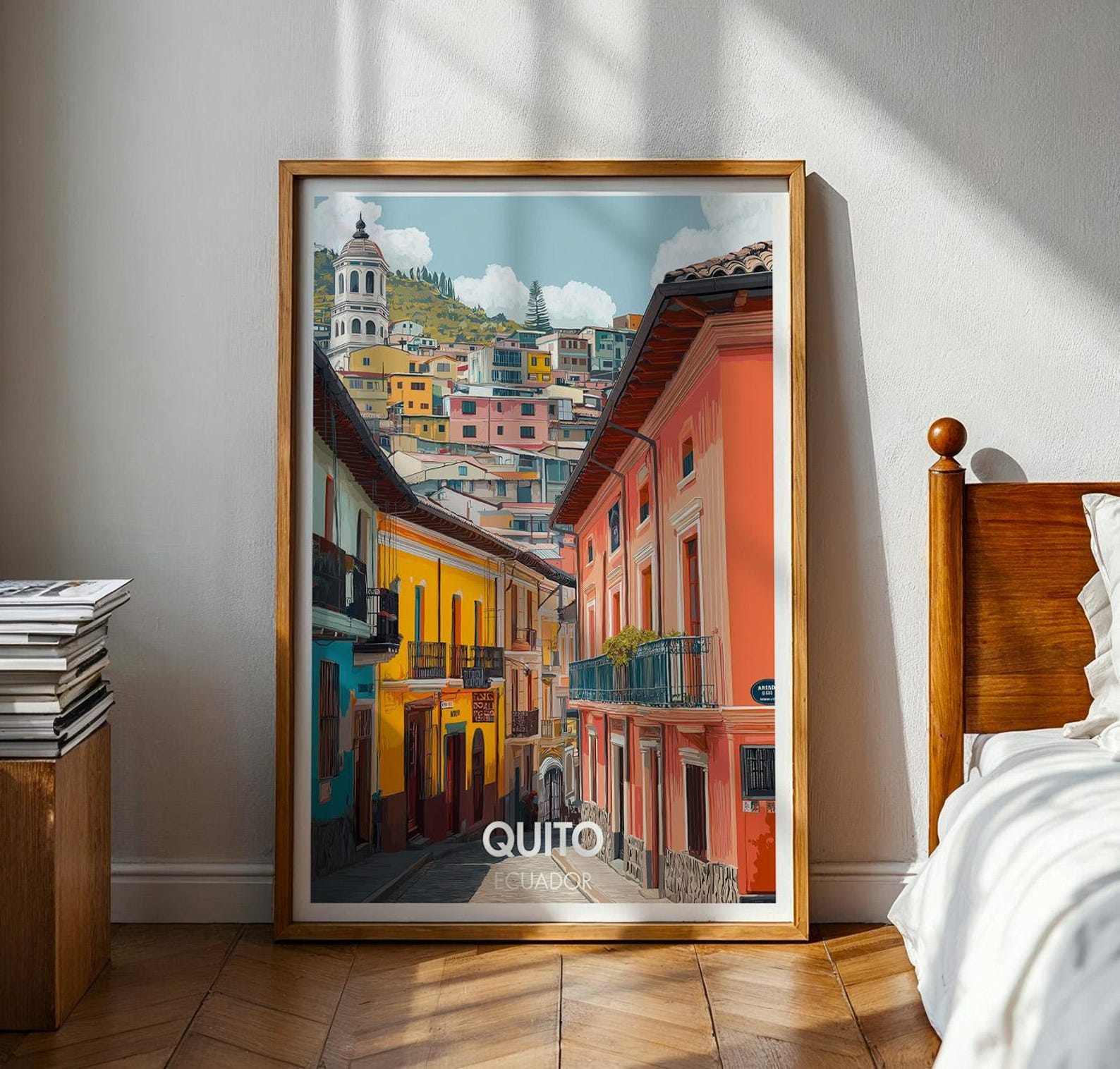 Quito Poster - Ecuador Poster - Quito Wall Art - Quito Ecuador ...