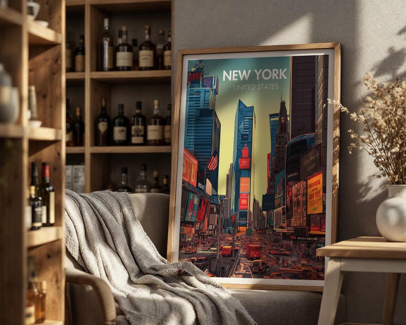 New York Poster - Times Square Poster - New York Print - New York City ...