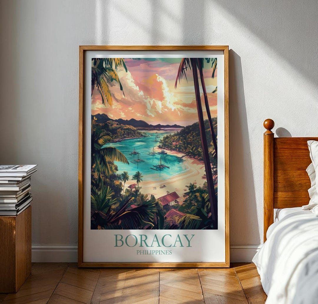 Boracay Poster - Philippines Wall Art - Beach Poster - Philippines Poster - Boracay Wall Art ...